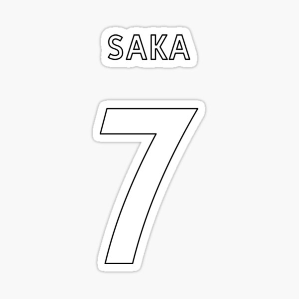 "Bukayo Saka 7 Arsenal 2022/23 Kit" Sticker for Sale by josh205 | Redbubble