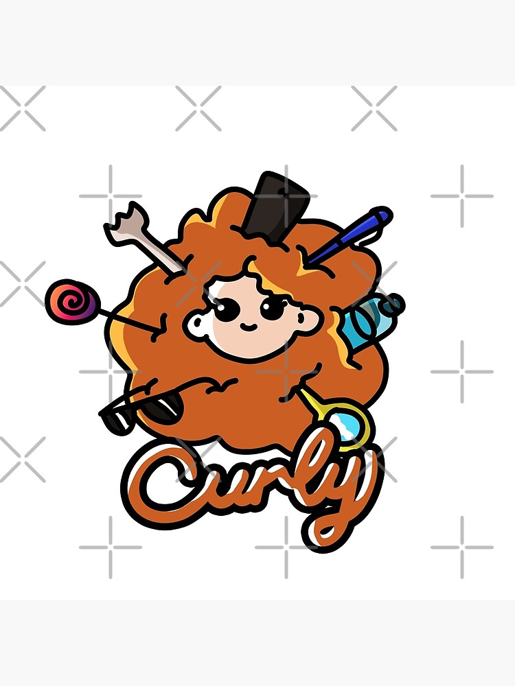 "Curly" Poster for Sale by savrins | Redbubble