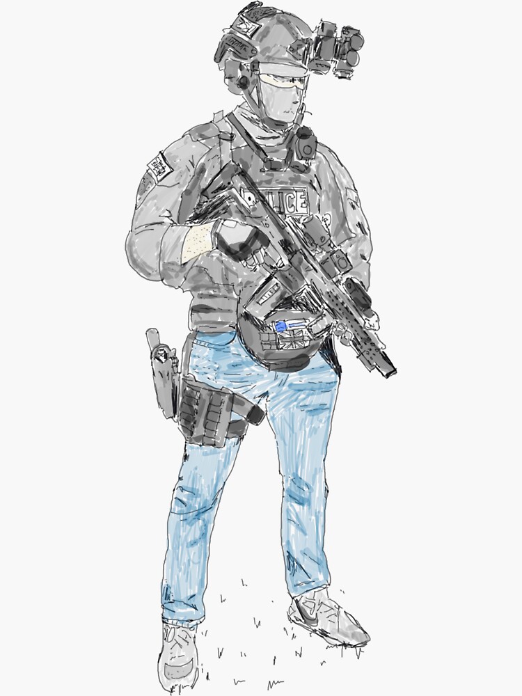 "CTSFO Armed Police" Sticker for Sale by Jhcarter984 | Redbubble