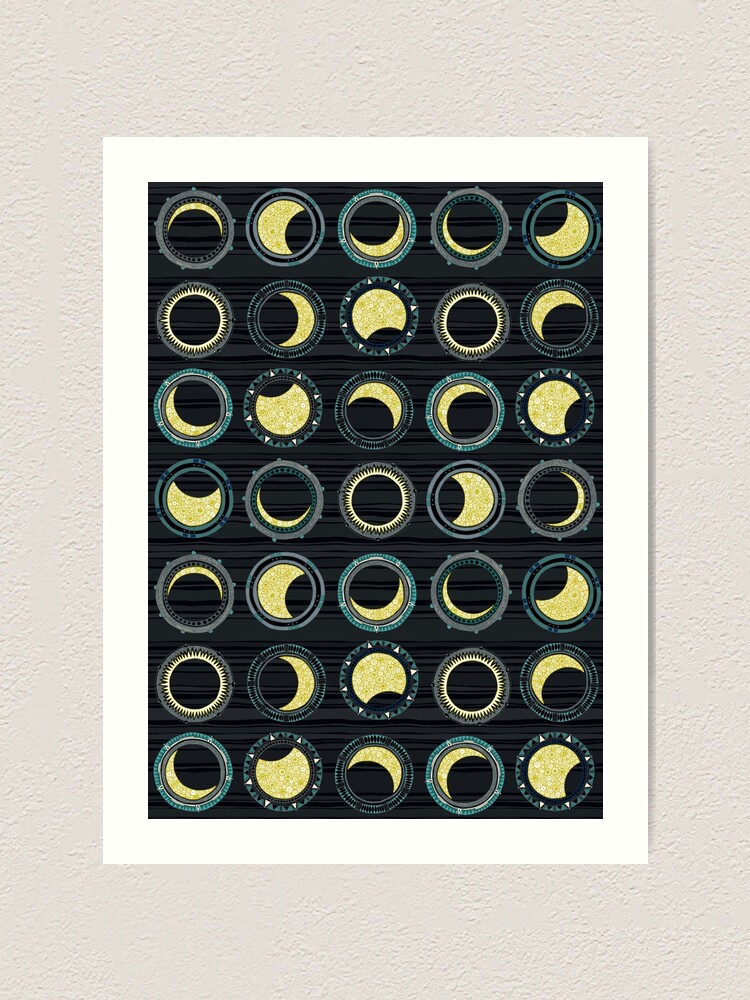 "solar eclipse mandala" Art Print by scrummy | Redbubble