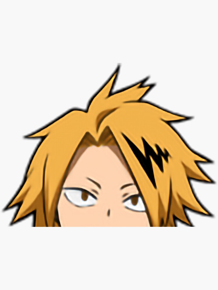 "Denki Kaminari Peeker Chargebolt MHA" Sticker for Sale by KimberlyWeeb ...