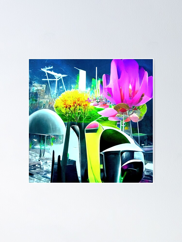 "Alien Garden Flowers - Exotic Flower #13" Poster for Sale by edisondl ...