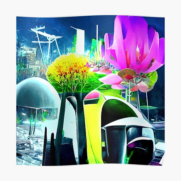 "Alien Garden Flowers - Exotic Flower #13" Poster for Sale by edisondl ...