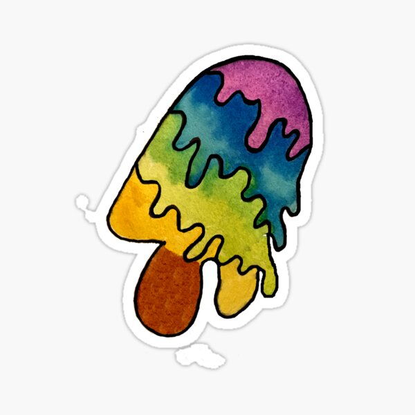 "Trippy Drippy Popsicle" Sticker for Sale by alexavec | Redbubble