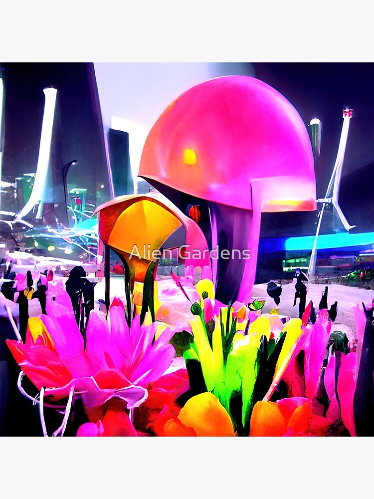 "Alien Garden Flowers - Exotic Flower #16" Poster for Sale by edisondl ...