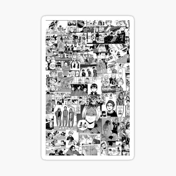 "Haikyuu! Manga Collage" Sticker for Sale by ProductAnime | Redbubble