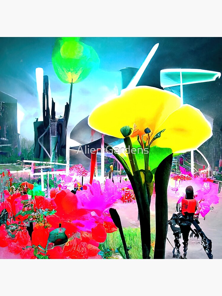 "Alien Garden Flowers - Exotic Flower #17" Poster for Sale by edisondl ...
