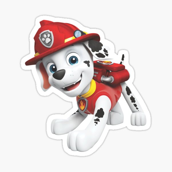 "Paw Patrol Marshall" Sticker for Sale by docubazar7 | Redbubble