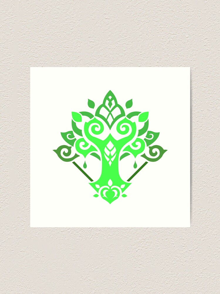 "Genshin Impact Sumeru Emblem" Art Print for Sale by GachaSlave | Redbubble