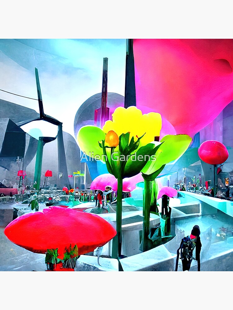 "Alien Garden Flowers - Exotic Flower #18" Poster for Sale by edisondl ...
