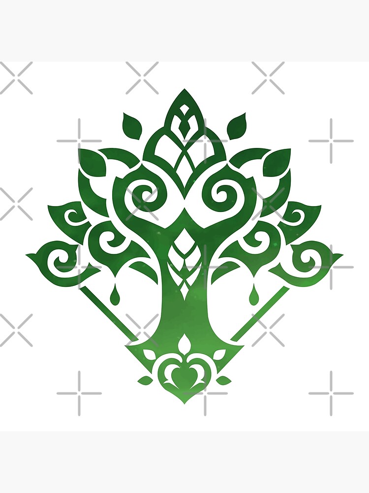 "Genshin Impact Sumeru Emblem - Constellation Version" Metal Print for ...