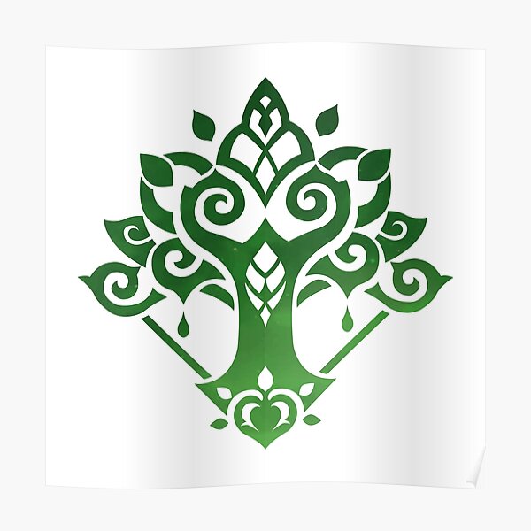 Póster «Emblema de Genshin Impact Sumeru - Versión de constelación» de ...