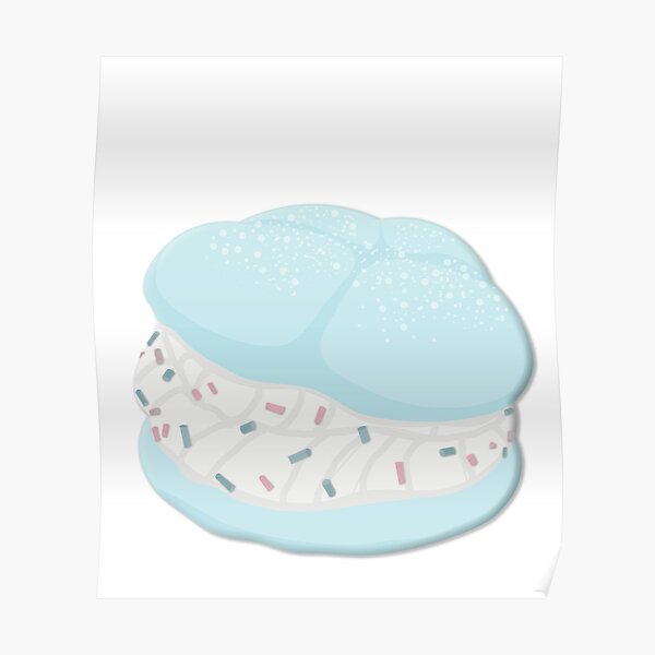 "Moriah Elizabeth's Cotton Candy Cream Puff Squishy." Poster for Sale ...