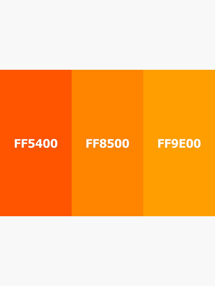 "Orange Tricolor Palette" Sticker for Sale by KenomuDesign | Redbubble