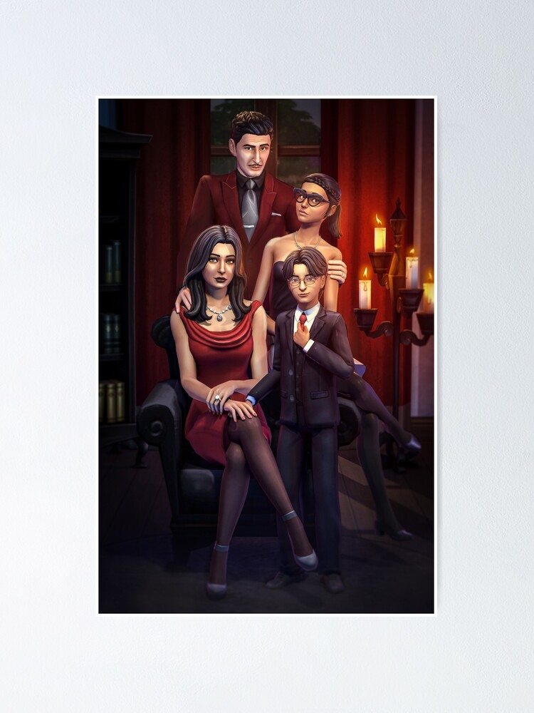 "The Goth Family Portrait" Poster for Sale by daledrau | Redbubble