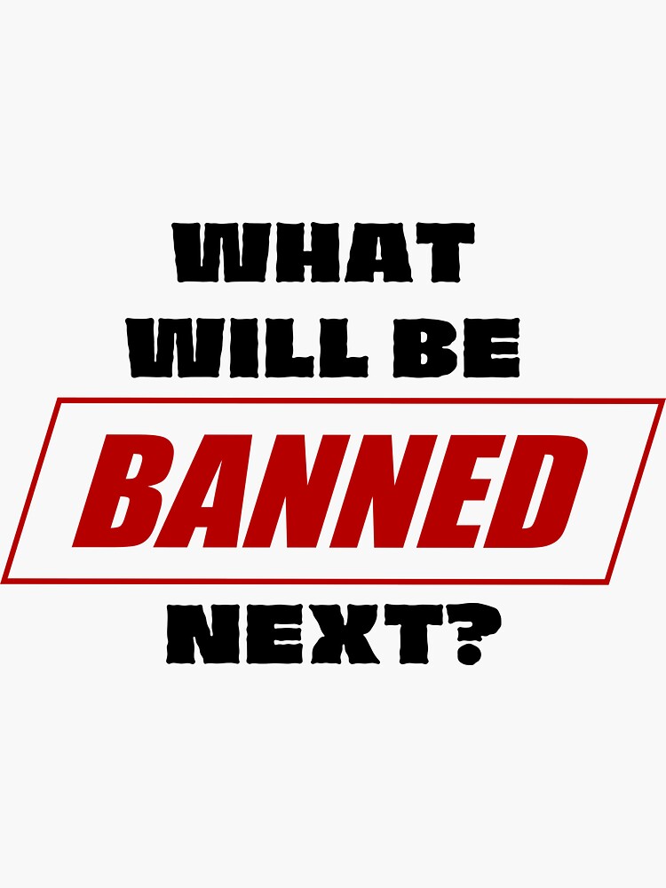 "Censorship Banned Protest" Sticker for Sale by CraftYourself | Redbubble