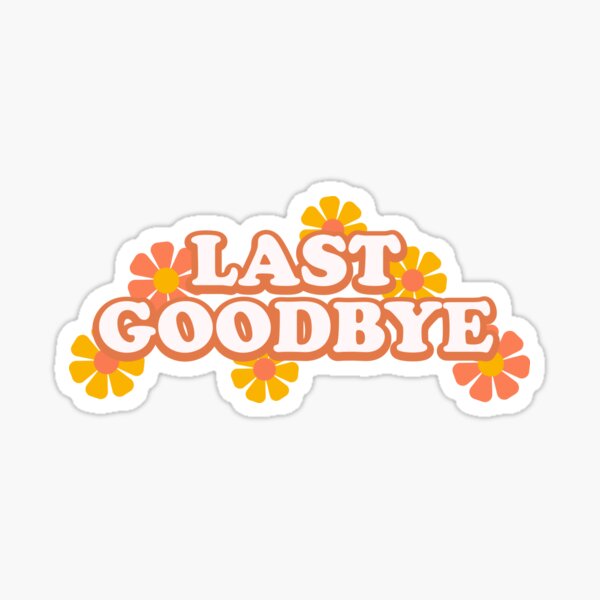 "Last Goodbye - Jeff Buckley" Sticker for Sale by DesignByKaybi | Redbubble