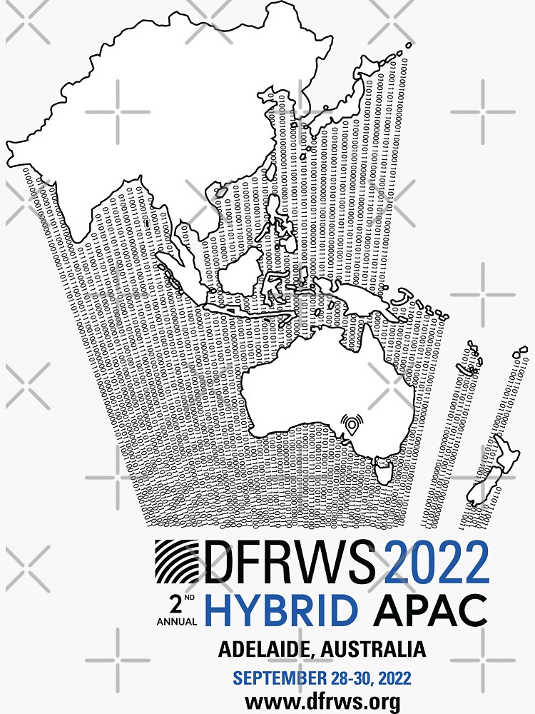 "APAC 2022 Sticker" Sticker for Sale by DFRWSVirtual | Redbubble