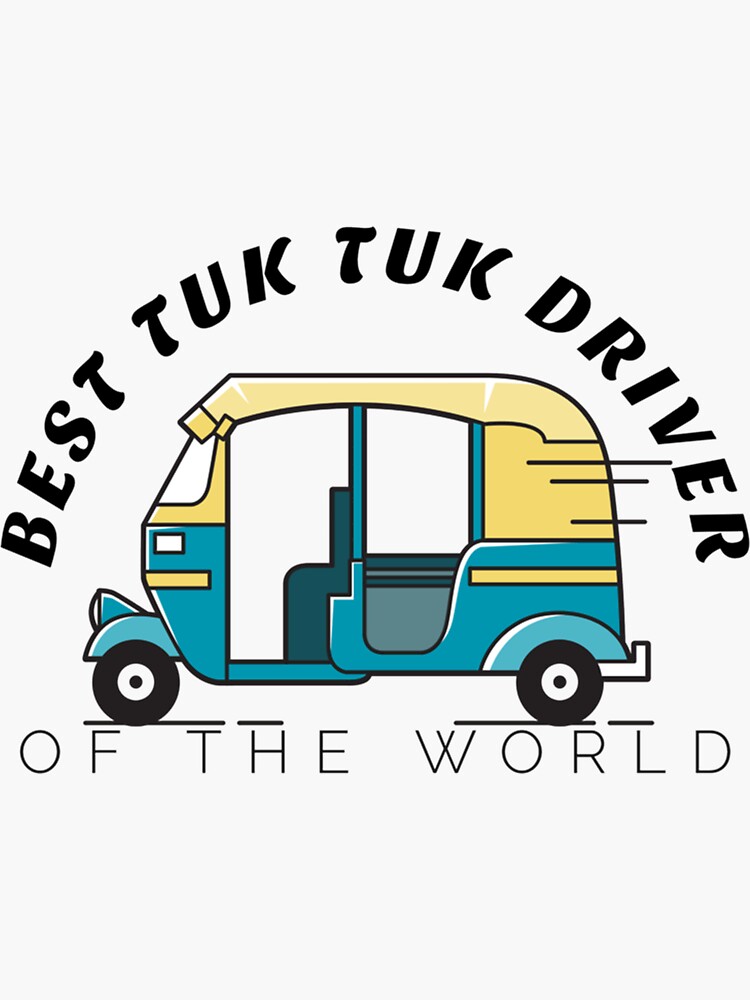 "Tuk tuk driver. " Sticker for Sale by Venn21s | Redbubble