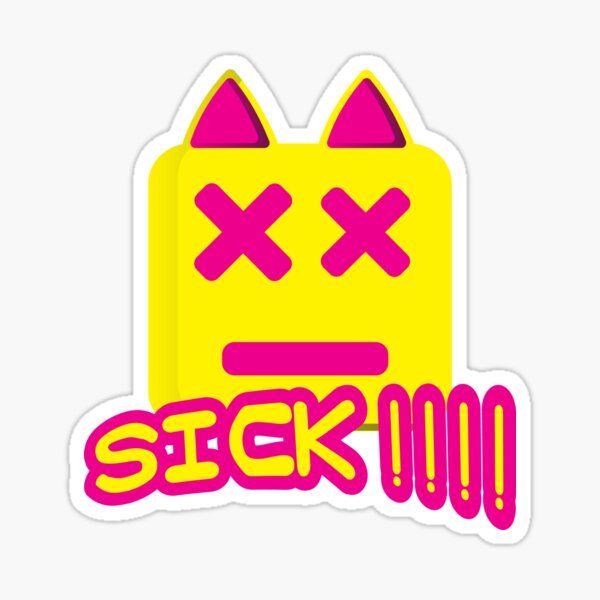 "EMOTICON SICK" Sticker for Sale by Wirabuanap | Redbubble