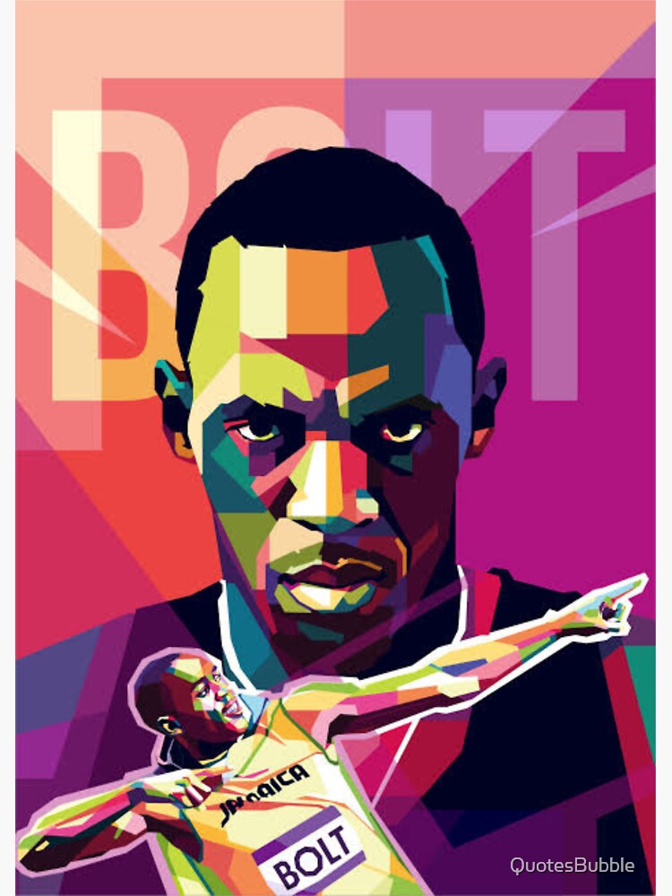"Usain Bolt" Sticker for Sale by QuotesBubble | Redbubble