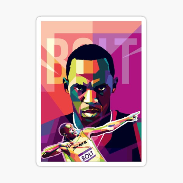 "Usain Bolt" Sticker for Sale by QuotesBubble | Redbubble