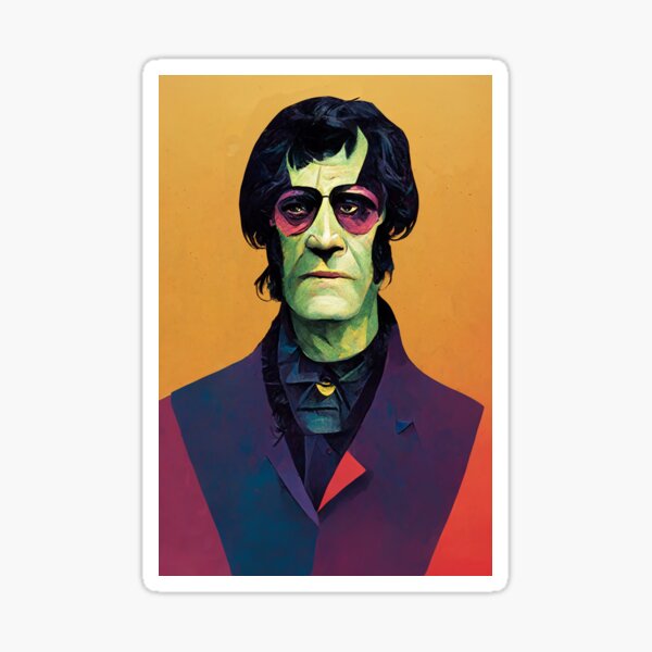 "Mod Frankenstein" Sticker for Sale by SimonWoodbine | Redbubble