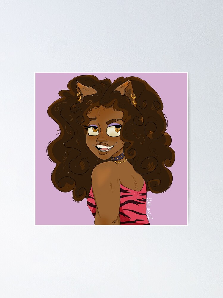 "baddie clawdeen" Poster for Sale by yetimilk | Redbubble