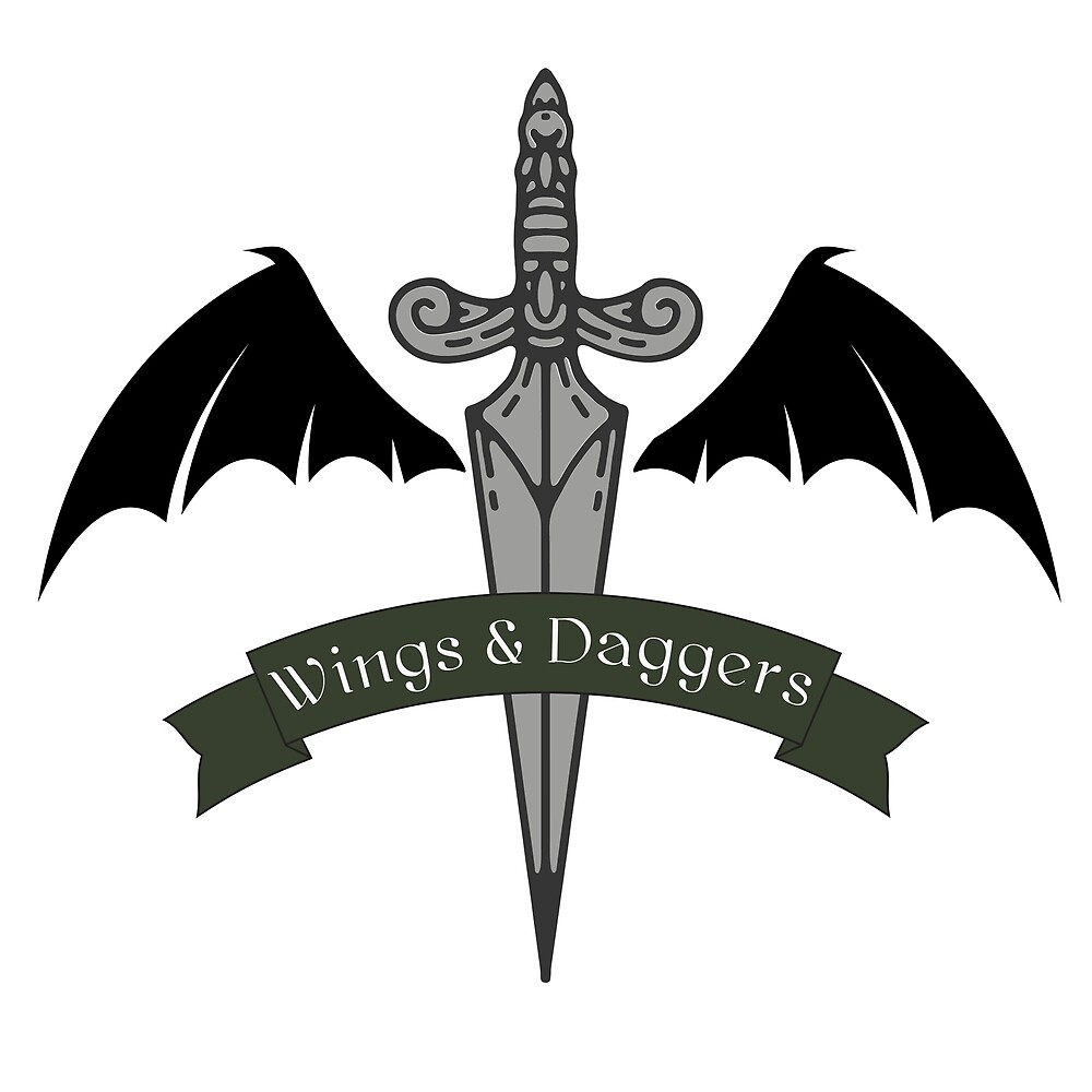 "Wings and Daggers Sticker" by WingsandDaggers | Redbubble