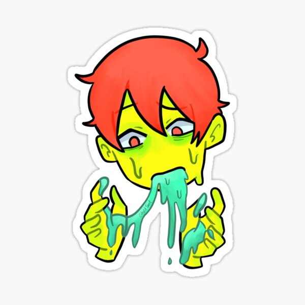 "Neon Drool" Sticker for Sale by GhostT0ast | Redbubble