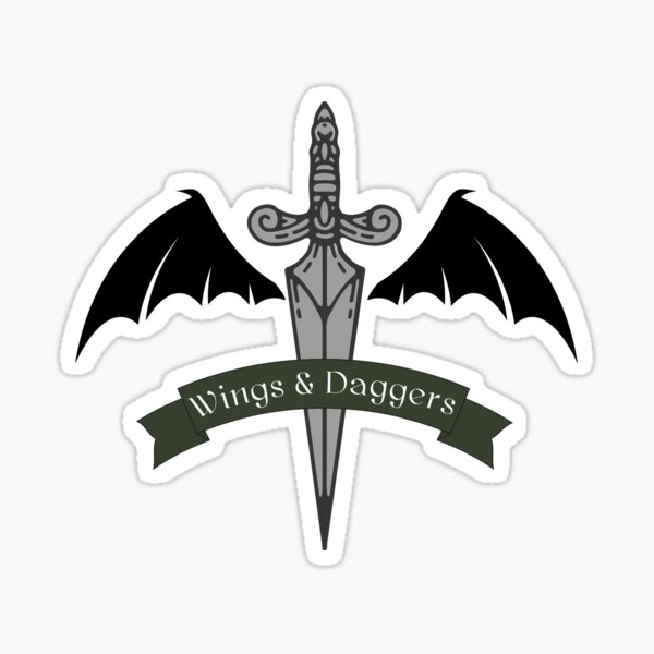 "Wings and Daggers Sticker" by WingsandDaggers | Redbubble