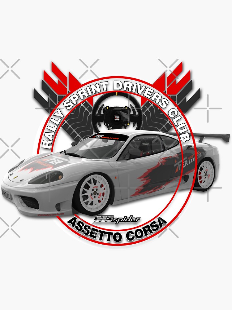 "Rally Sprint Drivers Club" Sticker for Sale by IferVirtual | Redbubble