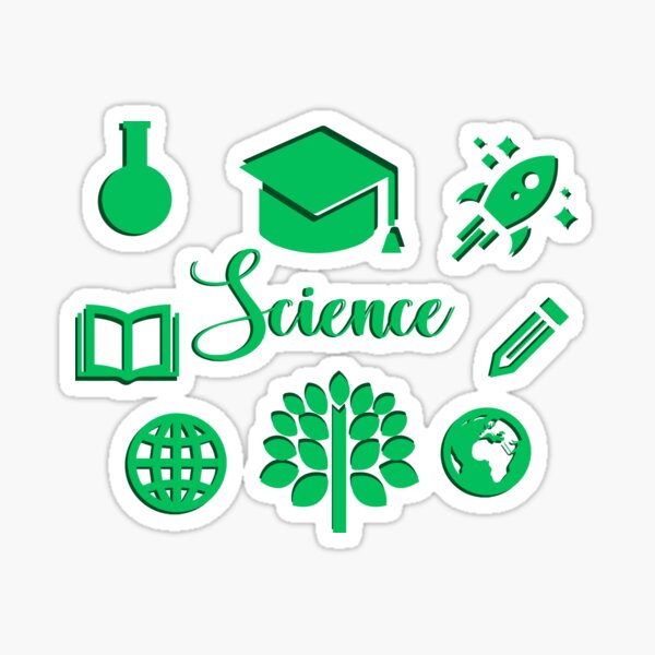 "Light Green Science School Subject" Sticker for Sale by RedHotWears ...