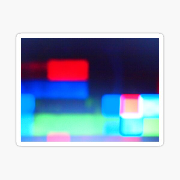 "Strange Digital Color Mesh" Sticker for Sale by RandomaLuxImage ...