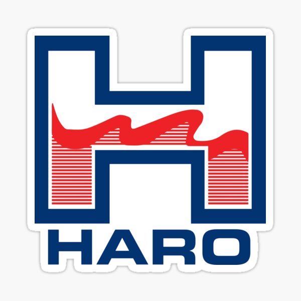 "Haro BMX Old School Blue Red" Sticker for Sale by brocklarock | Redbubble