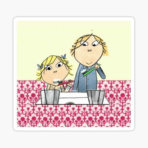 "charlie and lola" Sticker for Sale by 1Moonlight | Redbubble