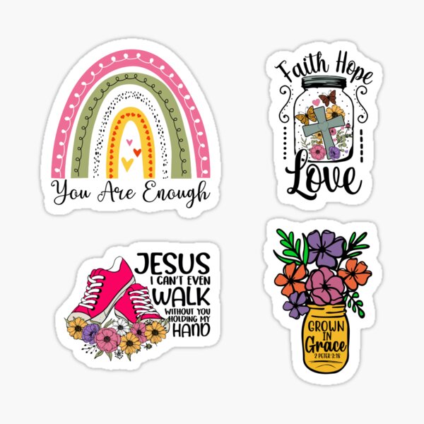 "Jesus stickers - Bible themed design" Sticker for Sale by ...