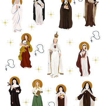 "Women Saints | Catholic Digital" Sticker for Sale by Klawisdesign ...