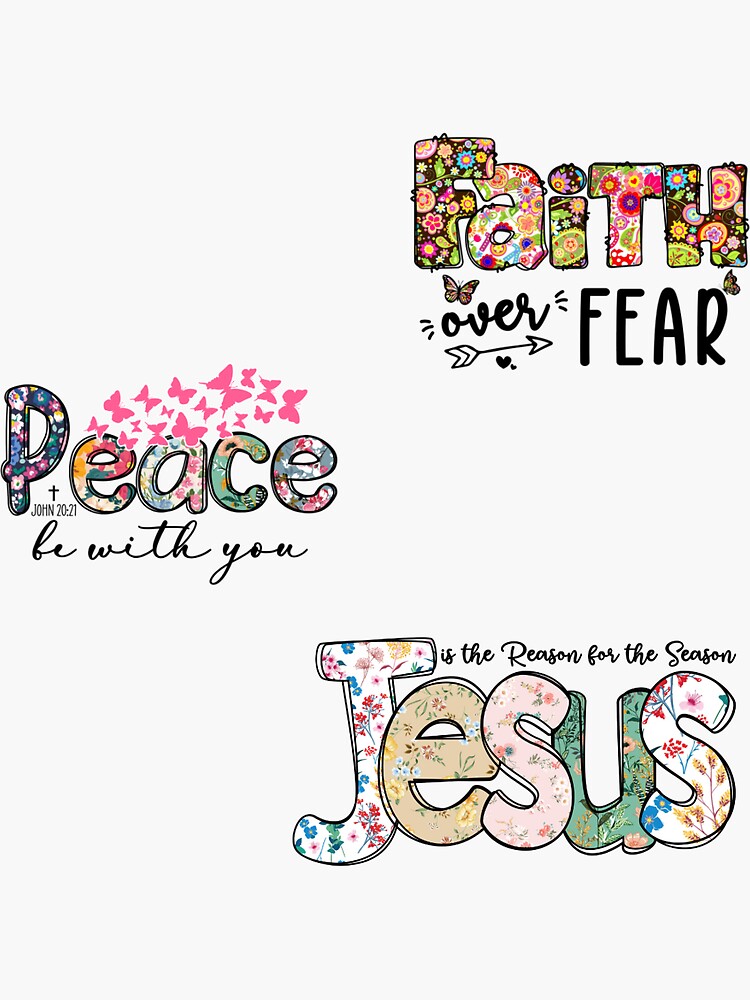 "Jesus stickers - Bible themed design" Sticker for Sale by ...