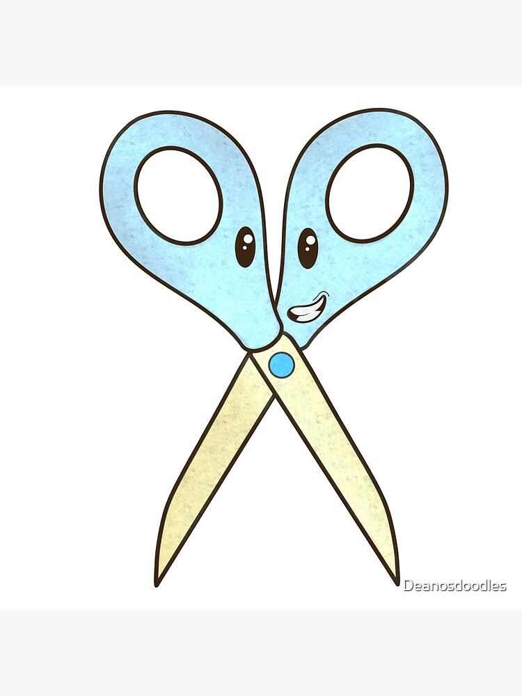 "Cute scissors " Poster for Sale by Deanosdoodles | Redbubble