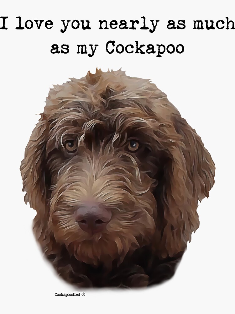 "Cockapoo Dog Love" Sticker for Sale by cockapoodled | Redbubble
