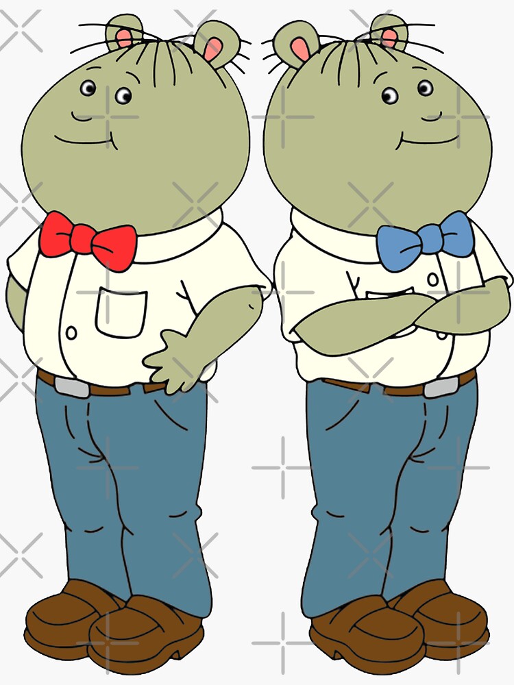 "Timmy and Tommy Tibble twins Arthur fan art" Sticker for Sale by ...