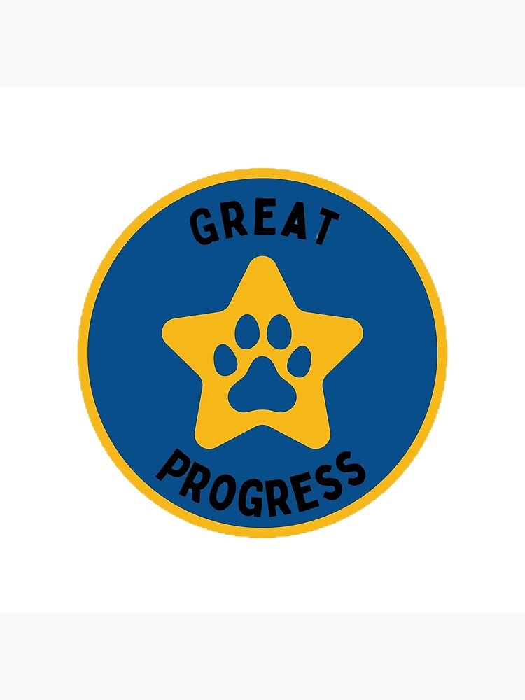 "Great Progress The Best Teacher Star And Paw Design" Art Print for ...