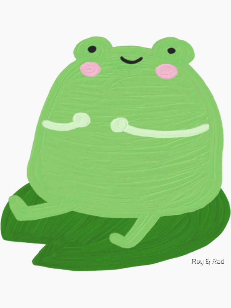 "Happy frog" Sticker for Sale by Rad3art | Redbubble