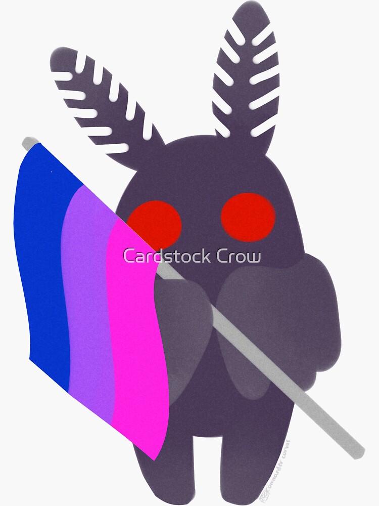 "Pride Moth - Bi" Sticker for Sale by CommanderCorvus | Redbubble