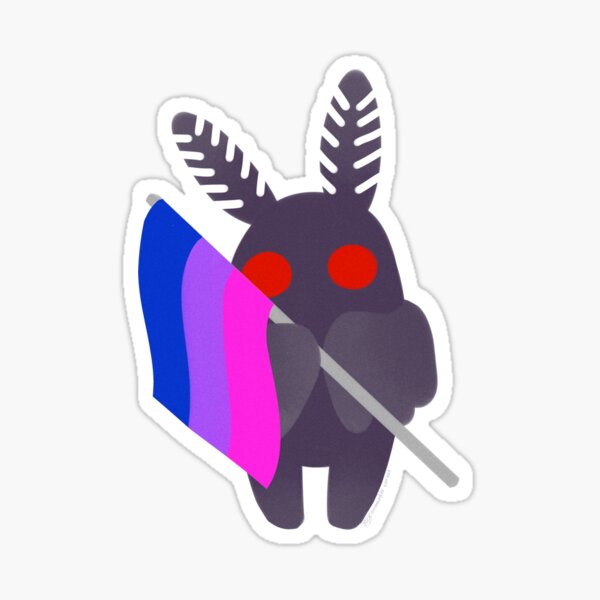 "Pride Moth - Bi" Sticker for Sale by CommanderCorvus | Redbubble