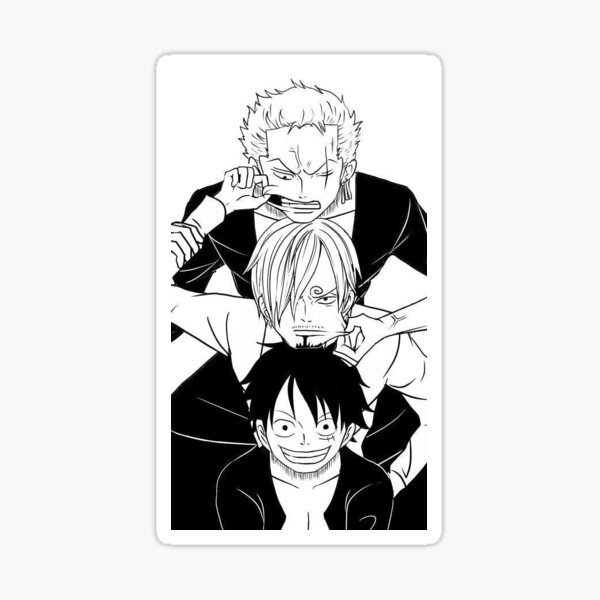 "luffy Roronoa Zoro " Sticker for Sale by OBITOUCIHA | Redbubble