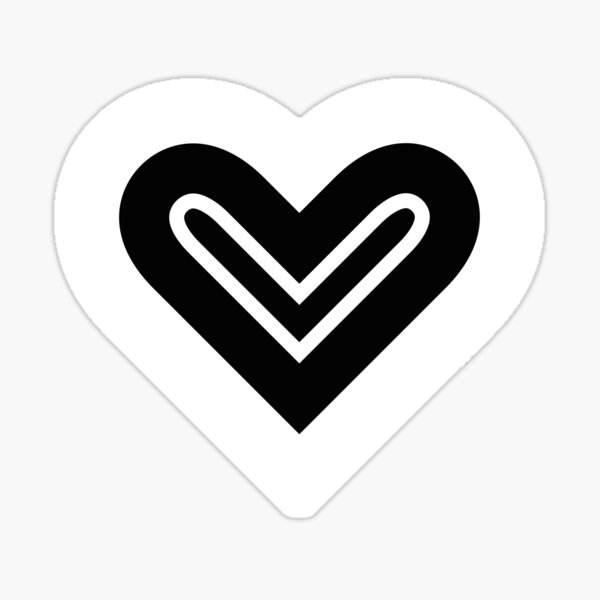 "White Heart" Sticker for Sale by ophiiuchus | Redbubble