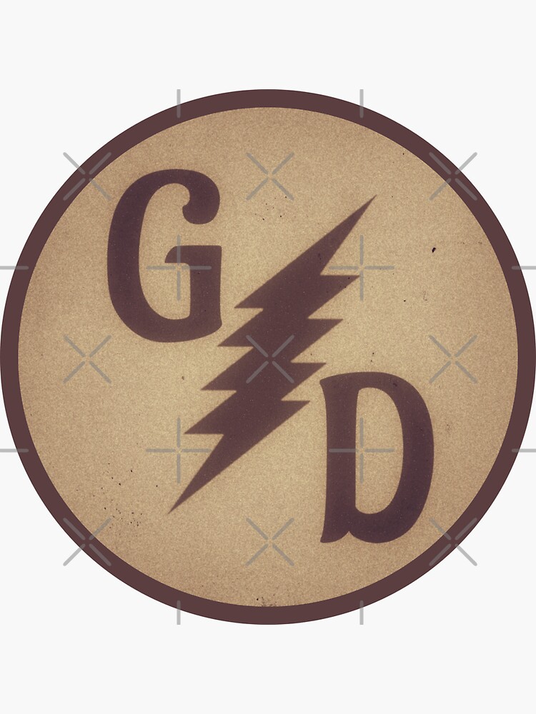 "GD" Sticker for Sale by Trigger413 | Redbubble