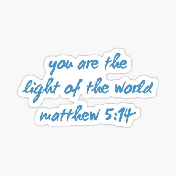 Stickers, Labels & Tags Paper Verse Sticker waterproof Be the light ...